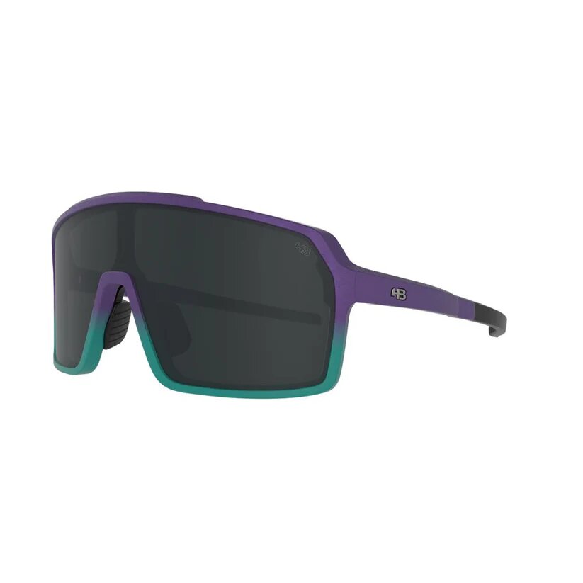 Oculos de Sol HB Edge Matte Black/ Cyan Blue Chrome